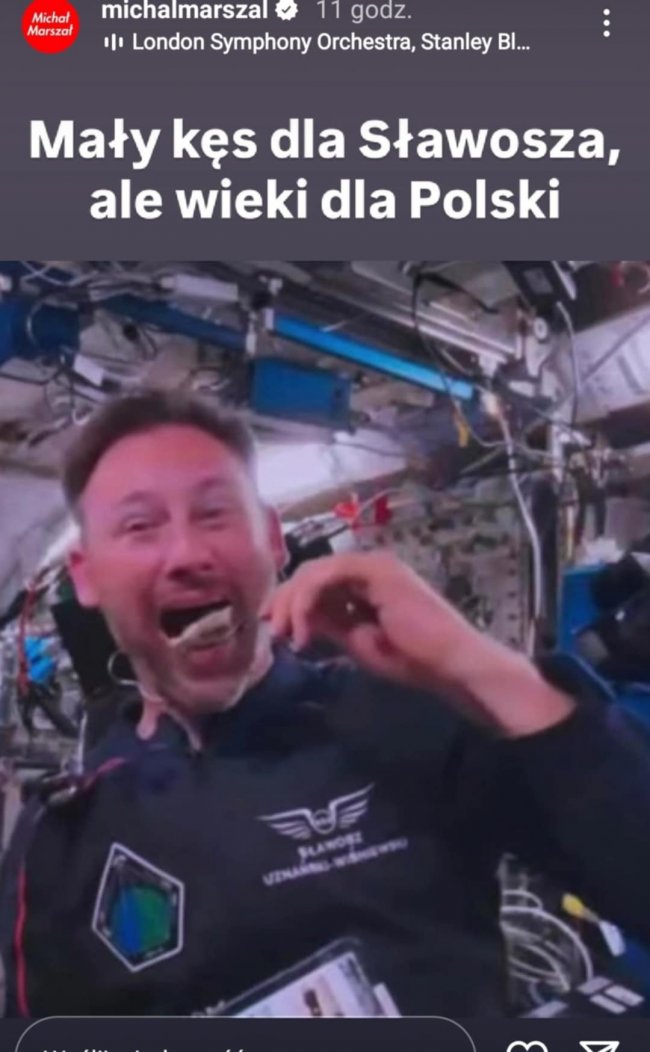 Zjadł pierogi w kosmosie. Tym filmikiem Polak zdobył serca internautów ...